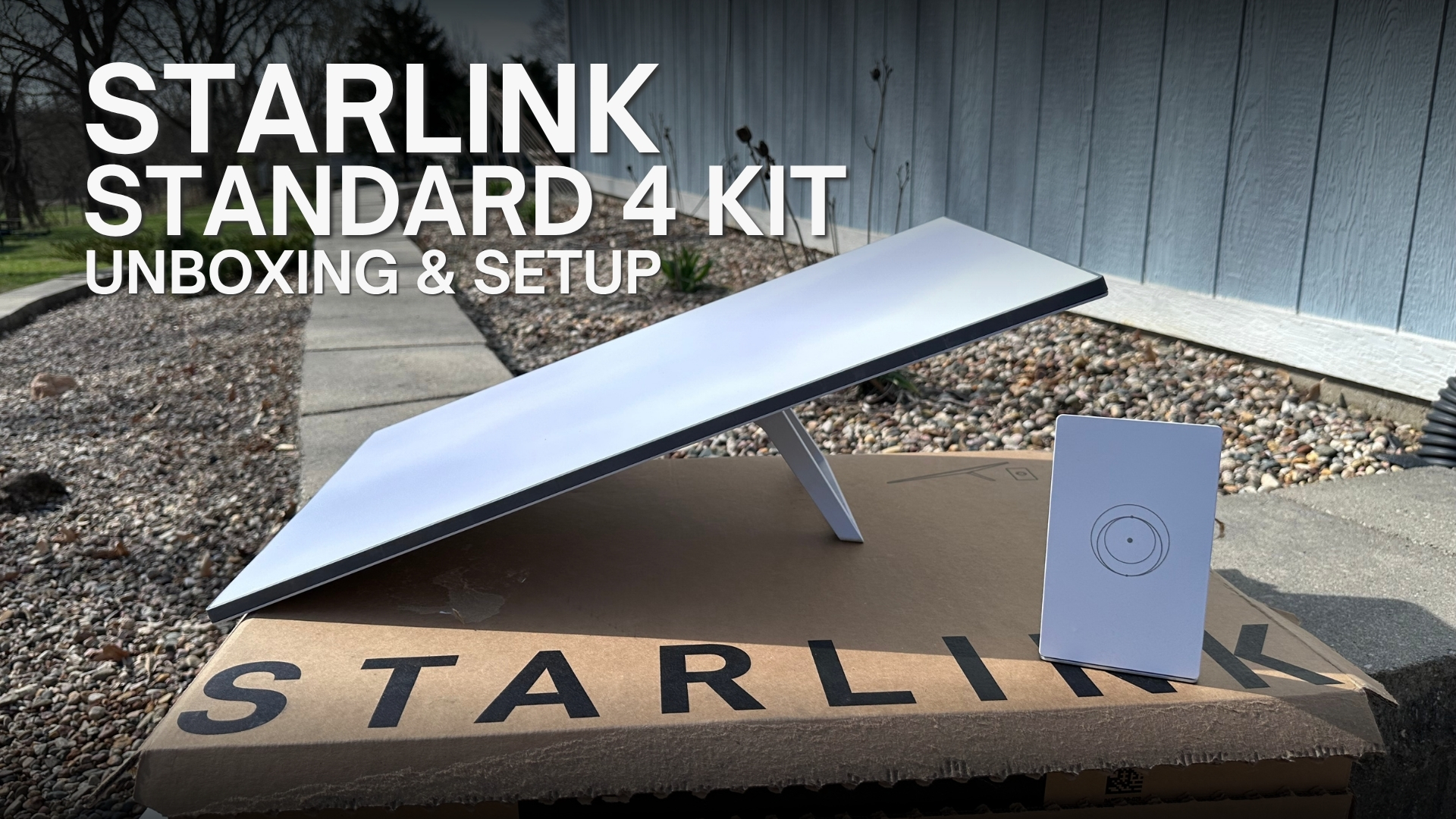 Video: Starlink Standard 4 Kit Unboxing and Setup, 4 X Differences ...